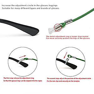 HALF CRESCEN Kids Glasses Strap (Pack of 12) Eyeglasses Straps for Kids, Sunglasses Holder Strap for Kids Girls