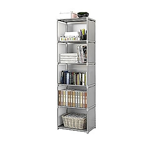 3,4,5-Tier Cube Storage Shelf or Organizer | Can be Used as Bookshelf, Bookcase, Closet, Pantry Shelves and Many More (5-Tier)