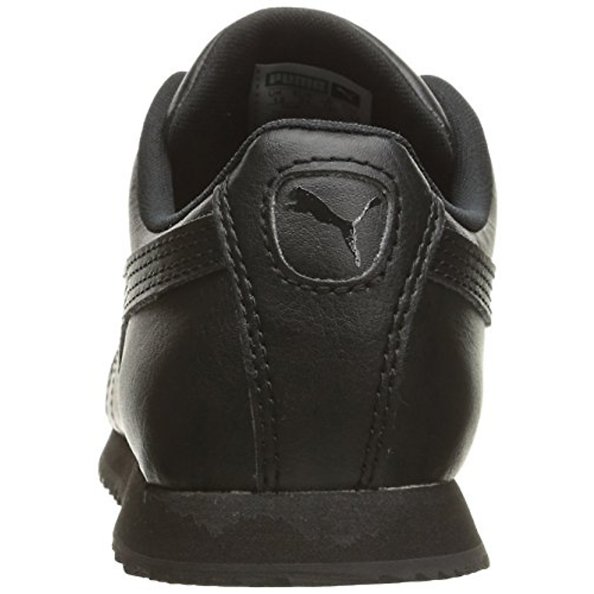 PUMA unisex-child Roma Basic JR Sneaker, Black/Black, 4.5 M US Big Kid