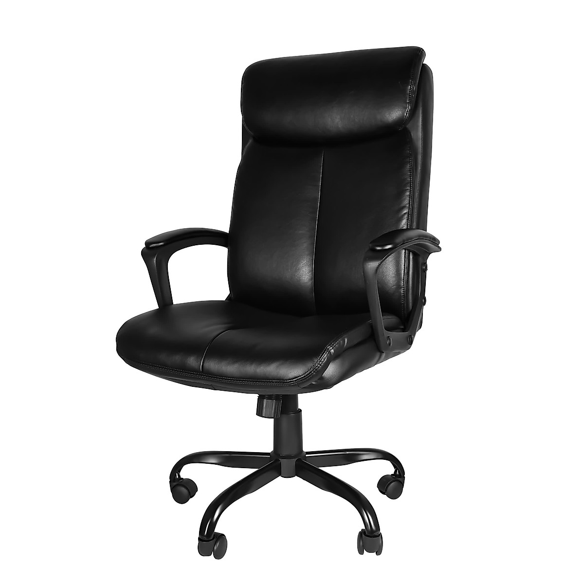 Daesar Office Desk Chair Pu Leather, Adjustable Height/Tilt, 360 Degree Swivel, 300Lbs, Black