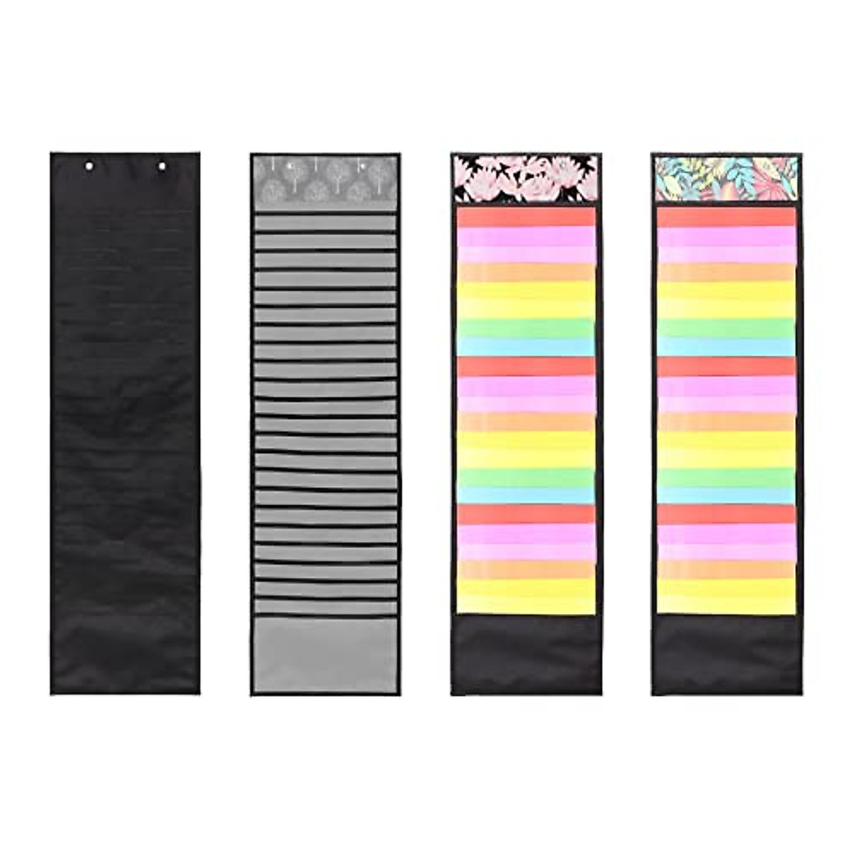 Guaber Vinyl Holder with 47 Compartments Vinyl Roll Holder Gift Wrap Organizer Door Wall Hanging Craft Vinyl Storage Organizer Vinyl roll Holder Wall Mounted