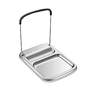 ljhnba Stainless Steel Pot Lid Rack Stand Holder for Cabinet Countertop Storage for Home and Kitchen