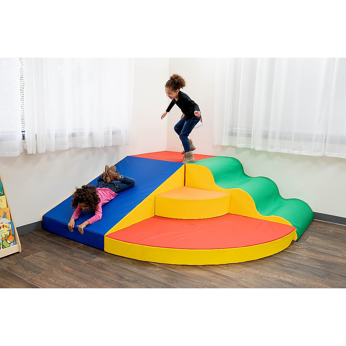 Children's Factory School Age Corner Colossus, Kids Climbing/Jumping/Sliding Indoor Play Equipment, Classroom Furniture for Elementary School/Playroom