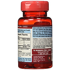 Puritan's Pride Q-Sorb CO Q-10 600 mg-30 Softgels
