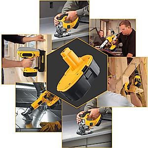 KINGTIANLE 2-Pack 18V 5.0Ah Replacement Battery for Dewalt 18 Volt XRP DC9096 Ni-Mh Batteries, Compatible with DC9098 DC9099 DW9095 DW9096 DW9098 Cordless Power Tools