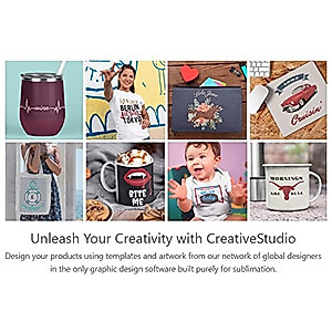 Sawgrass Virtuoso SG500 Printer, Bundle with UHD Inks, 7-Piece Craft Tool Set, 10 Sublimation Blanks, 110 Sheets Sublimax Paper, 3 Heat Resistant Tapes, White