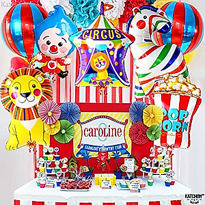 KatchOn Circus Balloons for Carnival Theme Party Decorations, 7 Count, Perfect for Birthday Parties