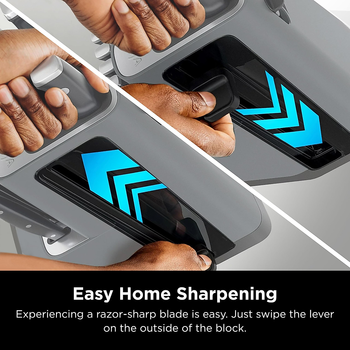 Ninja Foodi NeverDull 10-Piece Essential Knife System with Sharpener, Stainless Steel, Compact (K12010)