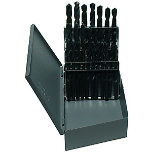 Drill America - DWD26J-SET 26 Piece High Speed Steel Drill Bit Set with Black Oxide Finish (Sizes A - Z), DWDN Series