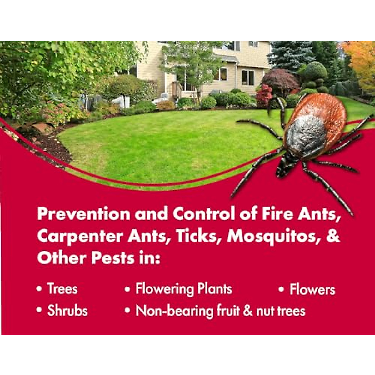 7.9% Bifenthrin Insecticide - 32 Ounces - (Compare to Leading Brands) – Professional Insect Control - Kills on Contact - Fire Ants, Ticks & More