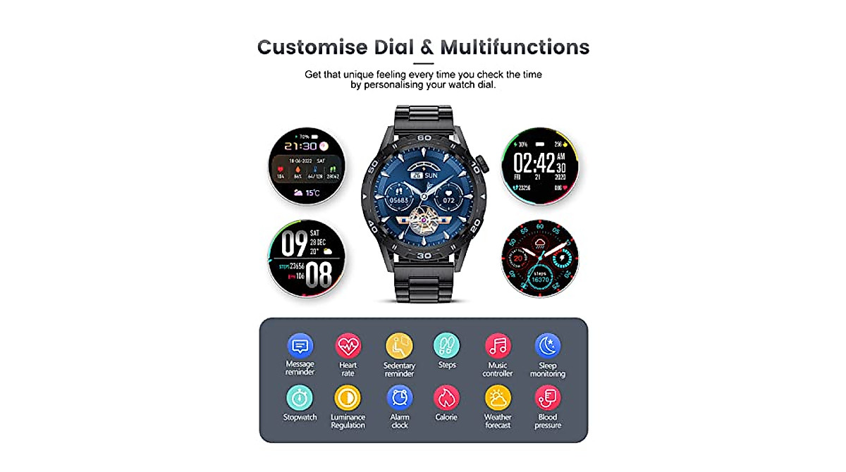 LIGE Smart Watch for Men - Call, Fitness Tracker, Waterproof