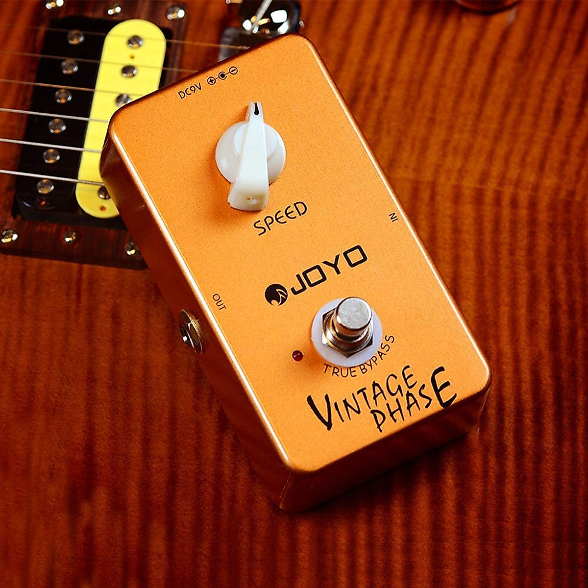 JOYO JF-06 Vintage Phase Pedal Bundle with DC 9V Pedal Power Supply (800mA -1A) AC Adapter