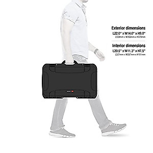 Nanuk 935 Waterproof Carry-On Hard Case with Wheels and Foam Insert (Black)