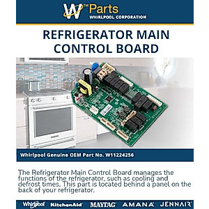 Whirlpool W11224256 OEM Refrigerator Main Control Board