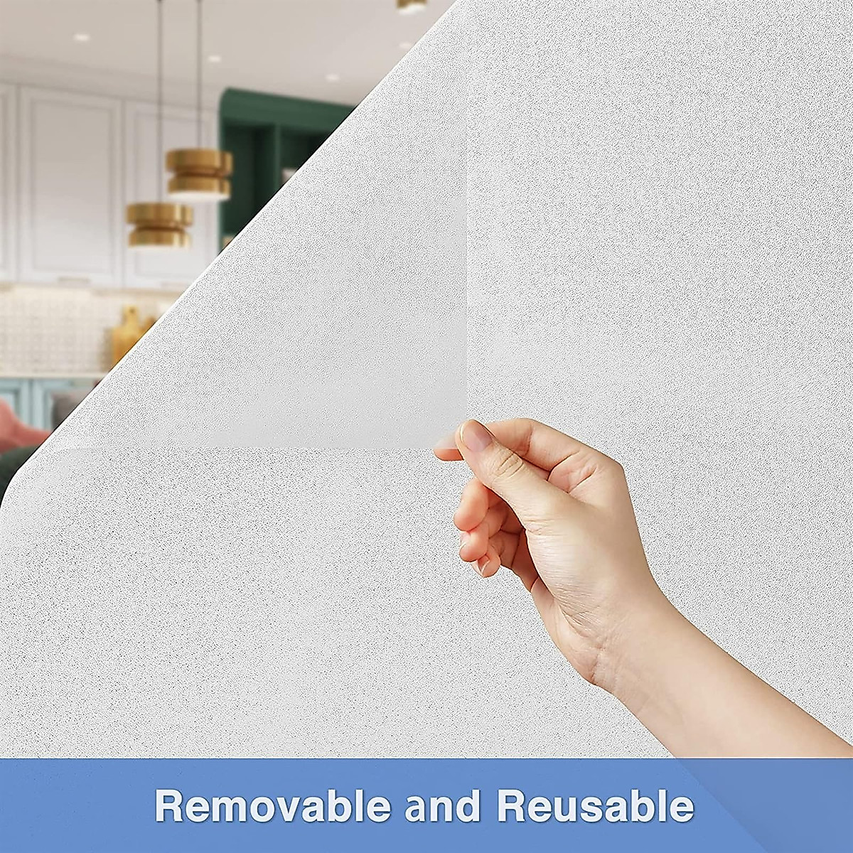 Window Film Window Decal Stained Glass Window Film Privacy Glass Vinyl Frosted Self Adhesive Film for Home Heat Control Tint UV Protective Window Sticker Privacy Window Decal (Color : H, Size : 45x3