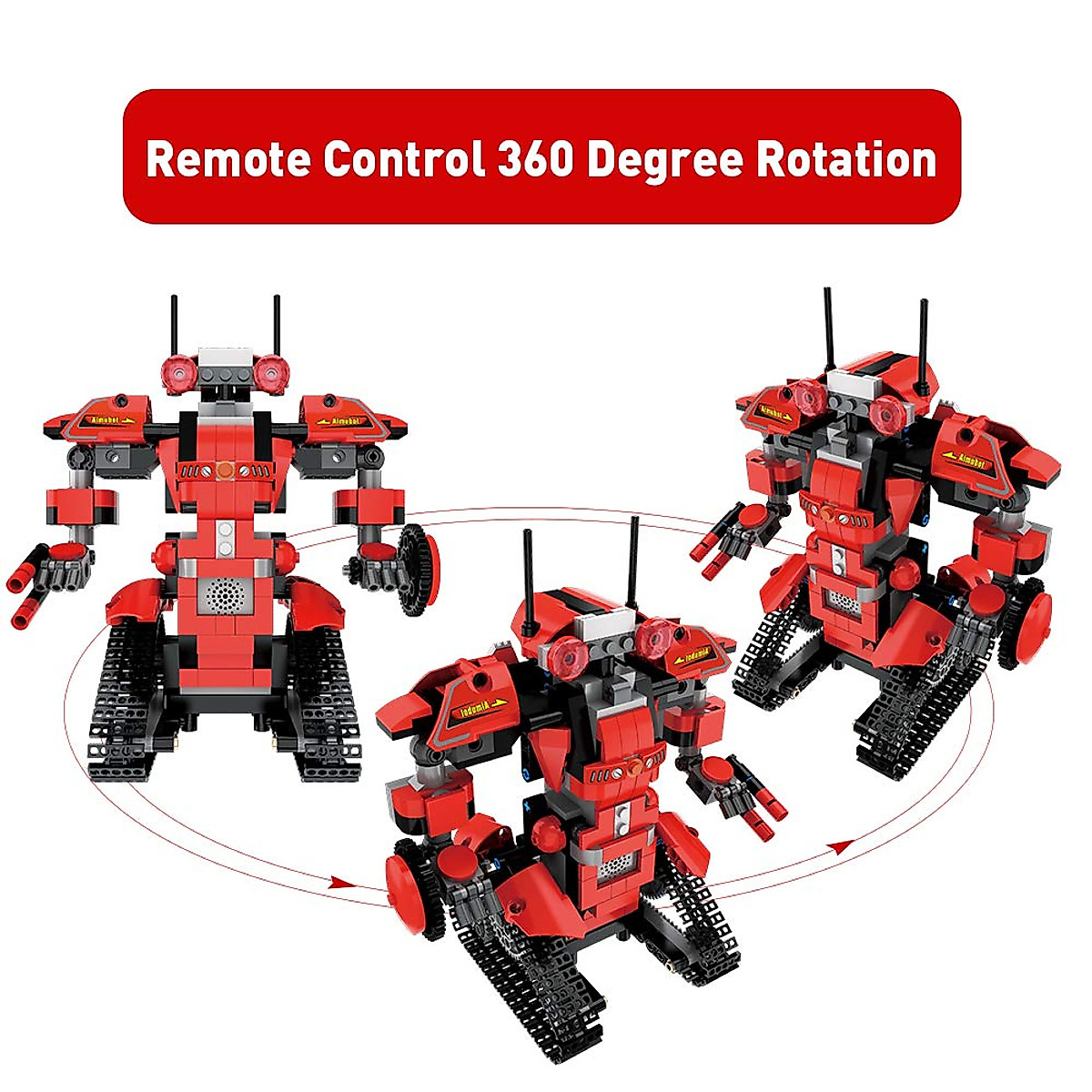 ritastar APP Remote Control Robot Building Blocks Creative Toolbox Educational Smart Tracked RC Robotics Building Bricks Set Kit S.T.E.M Learning Toy Gift for Boys Girls Kids 8 and Above(Red,392pcs)