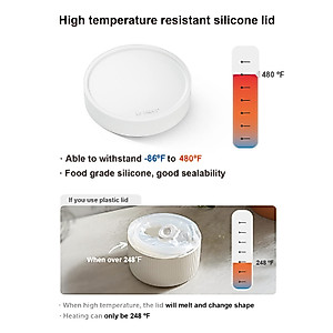 LE TAUCI 8 oz Ramekins with Silicone Storage Lids, Creme Brulee Dishes, Custard Cups for Baking, Oven Safe, Set of 6, White