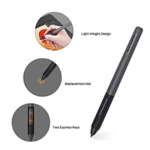GAOMON ArtPaint AP50 Battery-Free Stylus with 8192 Levels Pen Pressure Only for PD1161/PD1561 /PD156 Pro Pen Display