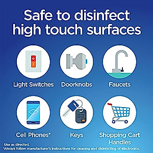 Clorox Disinfecting Wipes to Go, Bleach Free Cleaning Wipes in Bulk, Wipes with Fresh Scent, Kills Bacteria, Individually Wrapped, 1 Count Each, (Pack of 100)