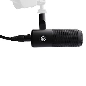 Elgato Wave DX with Cable - Dynamic XLR Microphone with 10ft/3m XLR Cable, Speech optimised for Podcasting, Streaming, Broadcasting, No Signal Booster Required, Works with Any Interface, PC/Mac