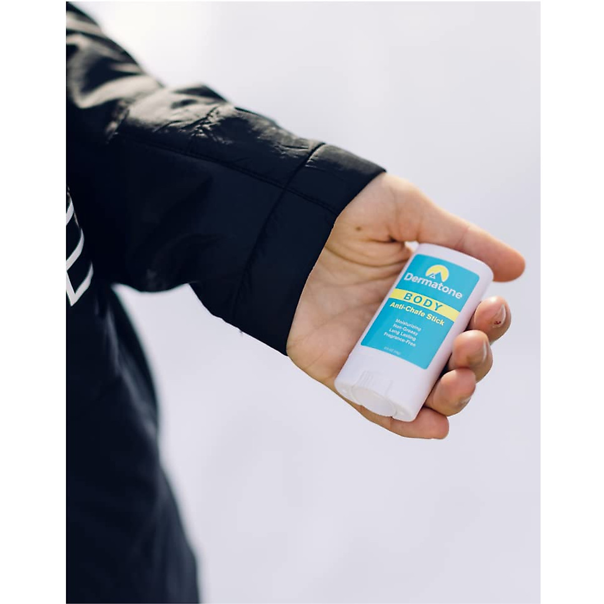 Dermatone Travel Size Anti-Chafe Body Stick | Fragrance Free | Prevent Friction & Chaffing Skin Balm | | Long Lasting | Use for thigh, arm, chest, butt rubbing | Small .5oz Stick