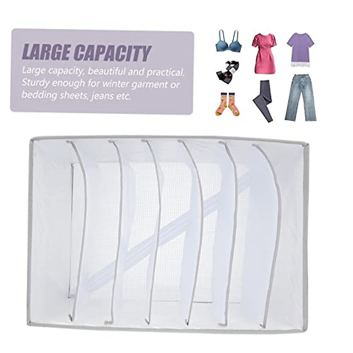 DOITOOL 1pc Jeans Storage Box Clothing Storage Bins Vanity Storage Drawers Storage Dividers Sock Storage Box Cloth Storage Bins Underwear Drawer Organizer Cloth Storage Box Foldable Box