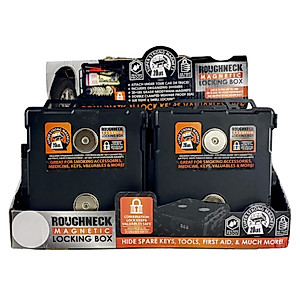 Roughneck Magnetic Locking Box - Impulse Retail Ready Display of 6 Each