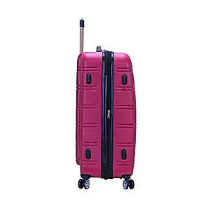 Rockland Melbourne Hardside Expandable Spinner Wheel Luggage, Magenta, 2-Piece Set (20/28)