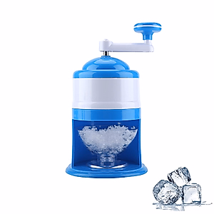 Manual Crushed Ice Maker, Countertop Ice Maker Machine Snow Cone Machine for Slushie Shaved Ice Maker Household Protable Small Slushie Machine