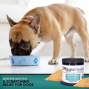 Doggie Itch & Scratch – Dog Itching Relief & Canine Allergy Anti-Itch Relief Supplement by Doggie Herbs 100g