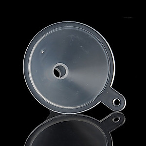 Bluelans 10pcs Small Clear Plastic Mini Funnels for Bottle Filling, Perfumes, Essential Oils, Science Laboratory Chemicals, Arts & Crafts Supplies Clear