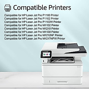 greencycle High Yield Compatible 85A CE285A Toner Cartridge for HP Laserjet Pro P1100 P1102 P1102W P1102WHP M1132 M1210 M1130 M1212NF M1217NFW (Black, 4 Pack)