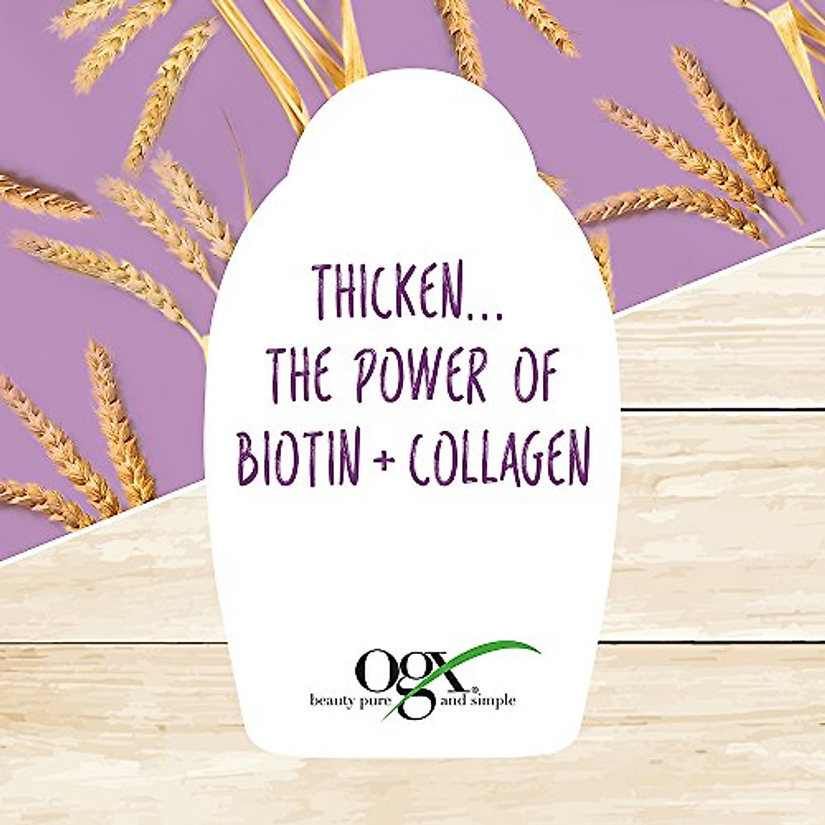 OGX Thick & Full + Biotin & Collagen Shampoo, 13 Ounce