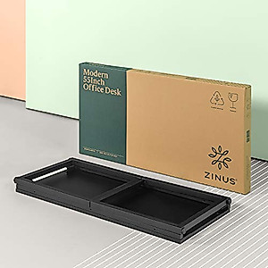 Zinus Modern Office Desk, Computer Desk, Workstation 55 Inch