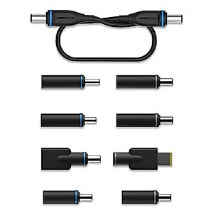 Omnicharge Laptop DC Output & Input Tips Set for Dell, Lenovo, HP & Universal 5.5 x 2.5mm