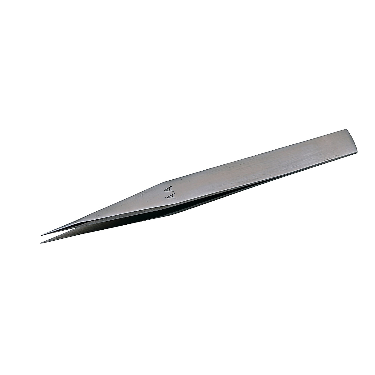 Aven 18011-CS Pattern AA Straight Strong Precise Tweezer, Carbon Steel, 5" Length