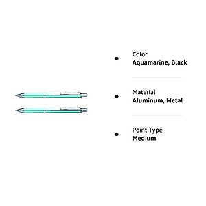 Pentel 2 X BL407LSA EnerGel Alloy RT Roller Ball Retractable Gel Pen (PENBL407LSA)