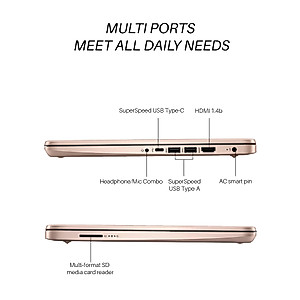 HP 2023 Newest 14 Inch Laptop Students Business, Intel Quad-Core Processor, 16GB RAM, 192GB Storage(64GB eMMC+128GB Micro SD), 12H Battery Life, Webcam, HDMI, WiFi, Win 11 S, Bundle with JAWFOAL