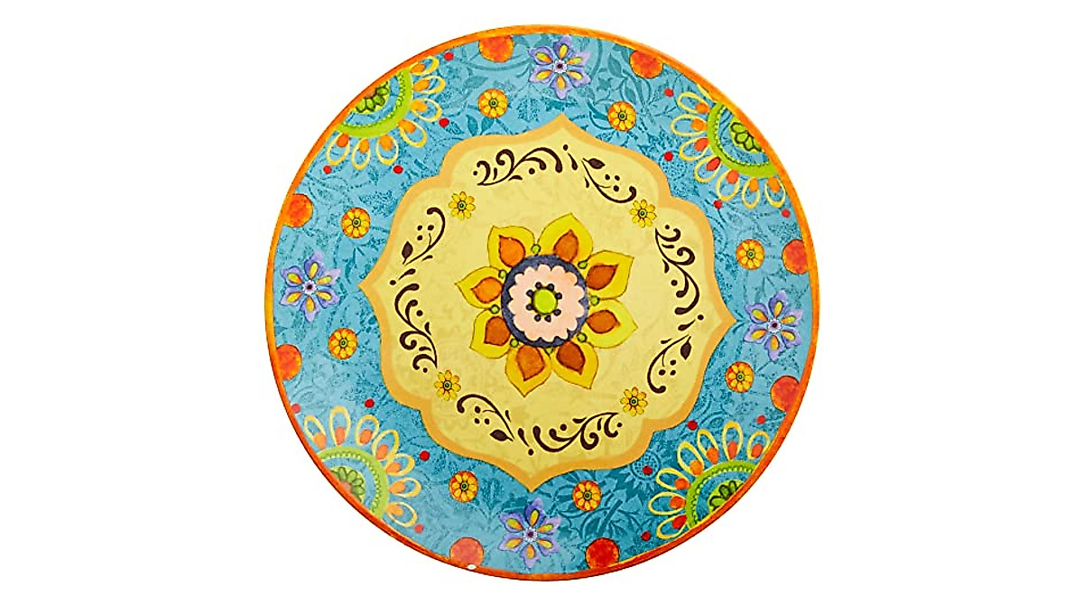 Tunisian Sunset Dinner Plates Set of 4 | Vibrant Ceramic Tableware