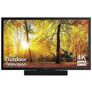SunBrite SE 43-inch Partial Sun Outdoor TV | 4K Ultra HD LED Weatherproof Television - includes Speaker bar (SB-SE-43-4K-BL)