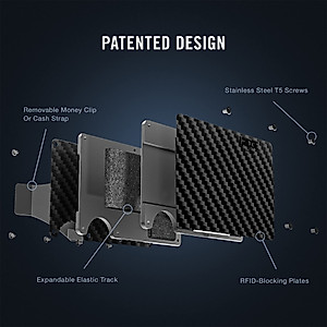 Ridge Wallets for Men - Slim Minimalist Wallet For Men, Front Pocket Wallets for Men, RFID Wallet For Men - Card Holder Wallet (Carbon Fiber)