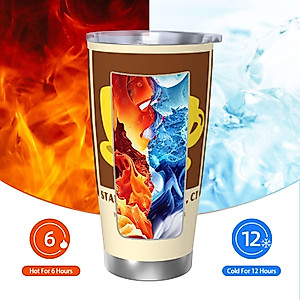 Stainless Steel Insulated Coffee Cup with Lid and Straw, 20 oz Gifts for Mom Girl Daughter Sister Friend Double Walled Stainless Steel Tumbler (silvery-C)