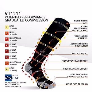 Vitalsox Men's Standard VT1211 2PK Blk L, Black 2-Pack, Large