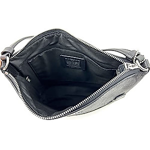 COACH Womens Rowan File Bag In Signature Canvas (SV/Graphite/Black)