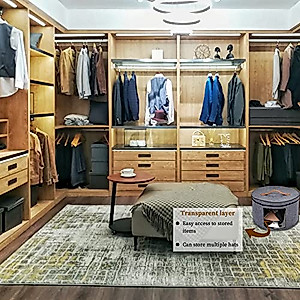 Large Hat Storage Box Portable portable pressure and dust proof travel storage bag,40 * 26cm(15.7" D *10.2" H)