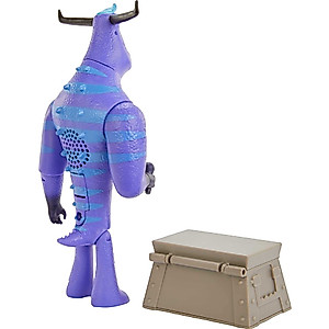Mattel Monsters at Work Tylor Tuskmon The Jokester Feature Figure Talking Interactive Disney Plus Character Toy with Accessories, Posable Authentic Look & Sound, Kids Ages 3 Years & Up
