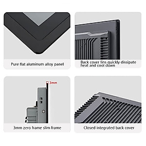 19 Inch Capacitive Touch Industrial Computer with WiFi Module Win10 Pro (8GB RAM+128GB SSD, Core i7-7500U)