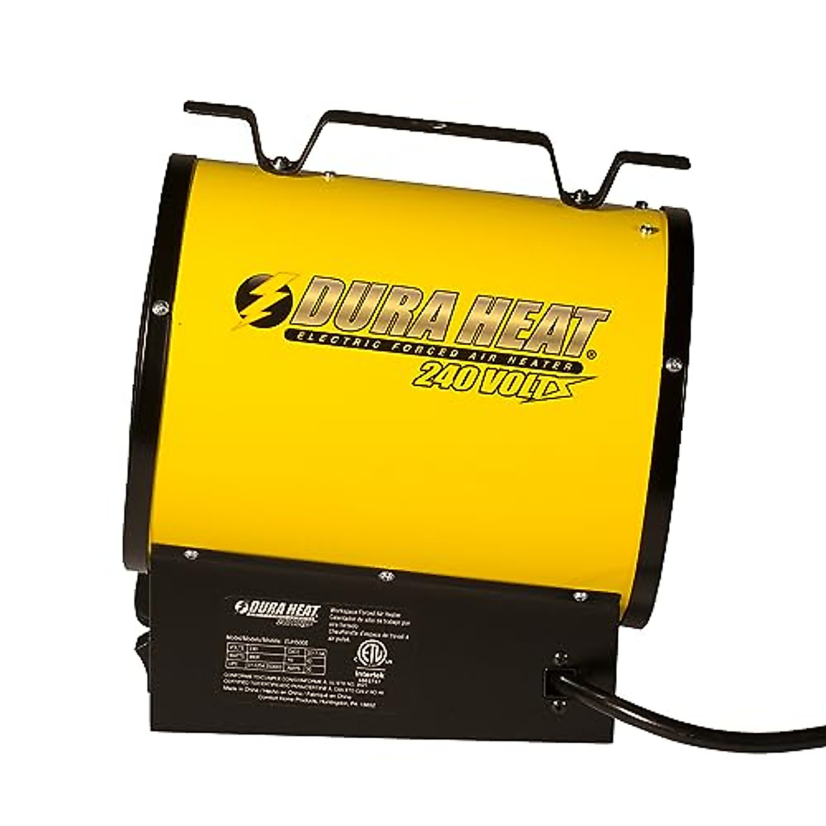 Dura Heat 240V Garage Overheat Protection Electric Forced Air Heater, Medium, Yellow
