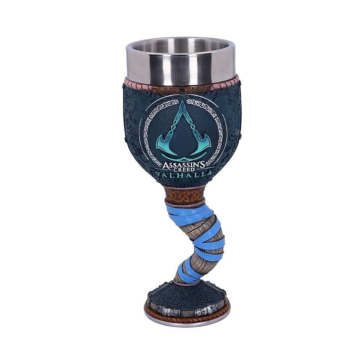 Nemesis Now Officially Licensed Assassins Creed Valhalla Viking Game Goblet, Resin w. Stainless Steel