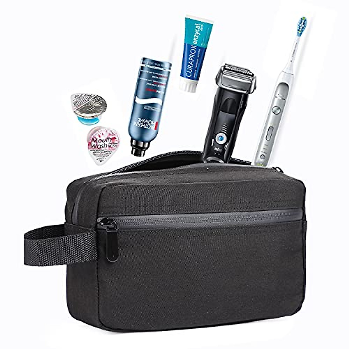 Etercycle Toiletry Bag for Men, Portable Travel Toiletry Organizer Bag,Shaving Bag for Toiletries Accessories (Black)